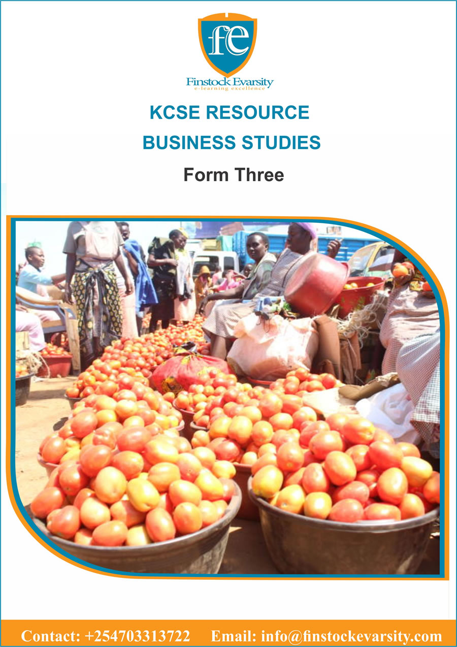 Business Studies Form Three Textbook - Hard Copy - Finstock Evarsity ...