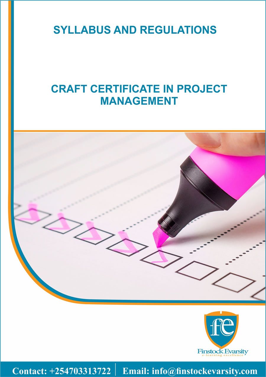 Curriculum for Craft Certificate in Project Management Hard Copy ...