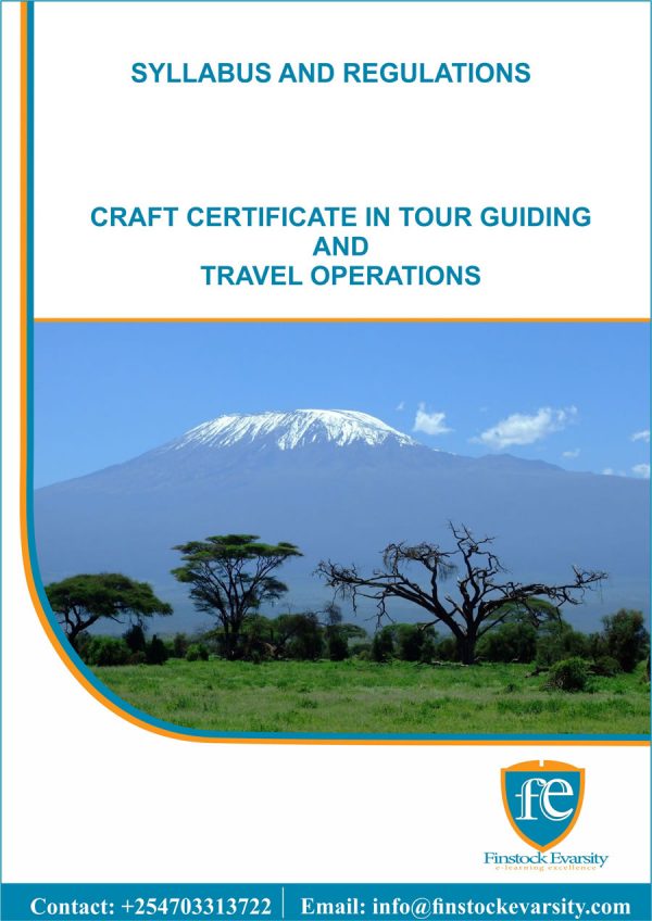Curriculum for Craft Certificate in Tour Guiding and Travel Operations ...