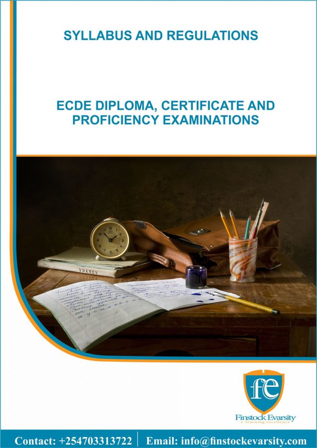 Curriculum for ECDE Diploma, Certificate and Proficiency Examinations ...