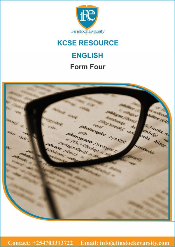 English Form Four Textbook- Hard Copy - Finstock Evarsity Resources