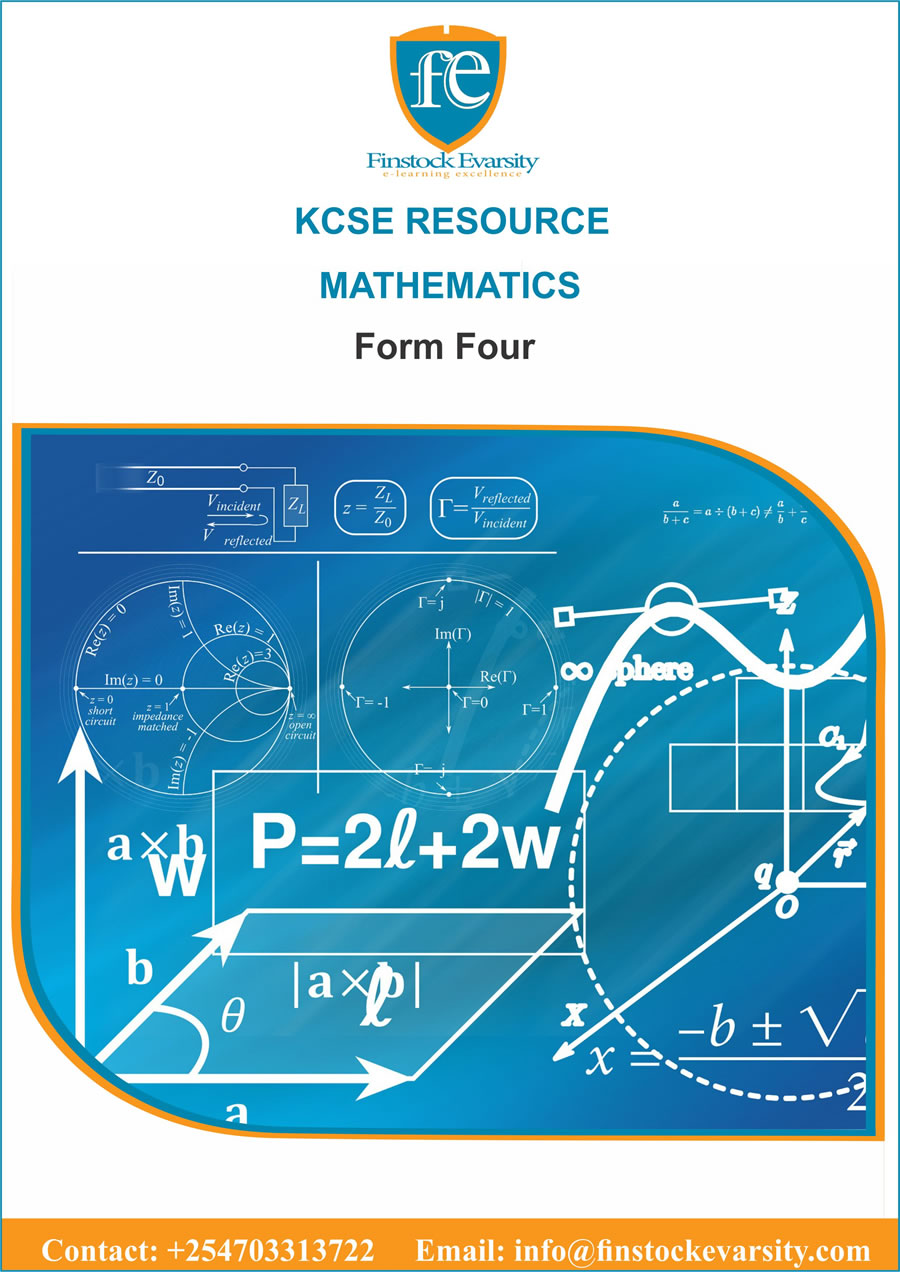 Mathematics Form Four Textbook Hard Copy - Finstock Evarsity Resources