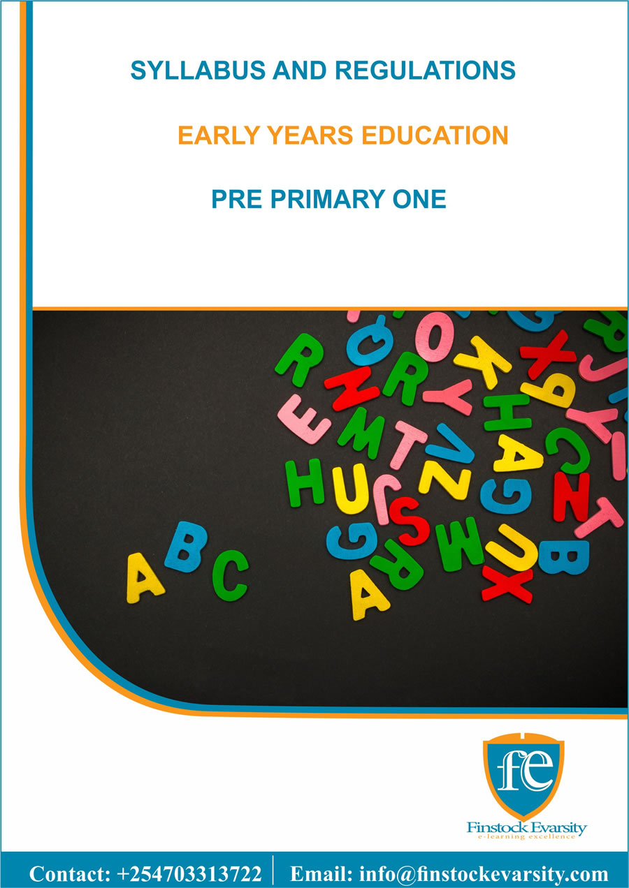 Curriculum for Pre-primary One Hard Copy - Finstock Evarsity Resources