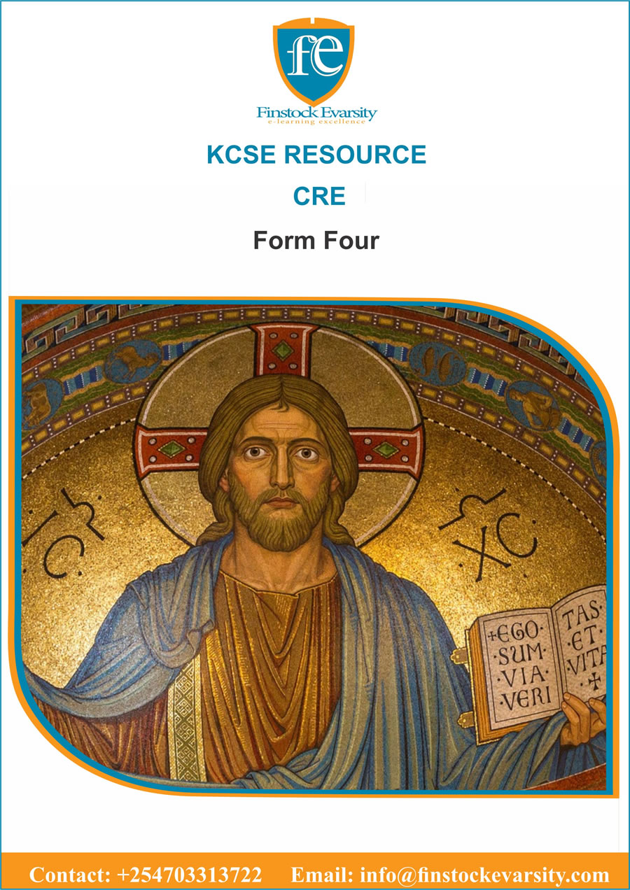 CRE Form Four Textbook - Hard Copy - Finstock Evarsity Resources
