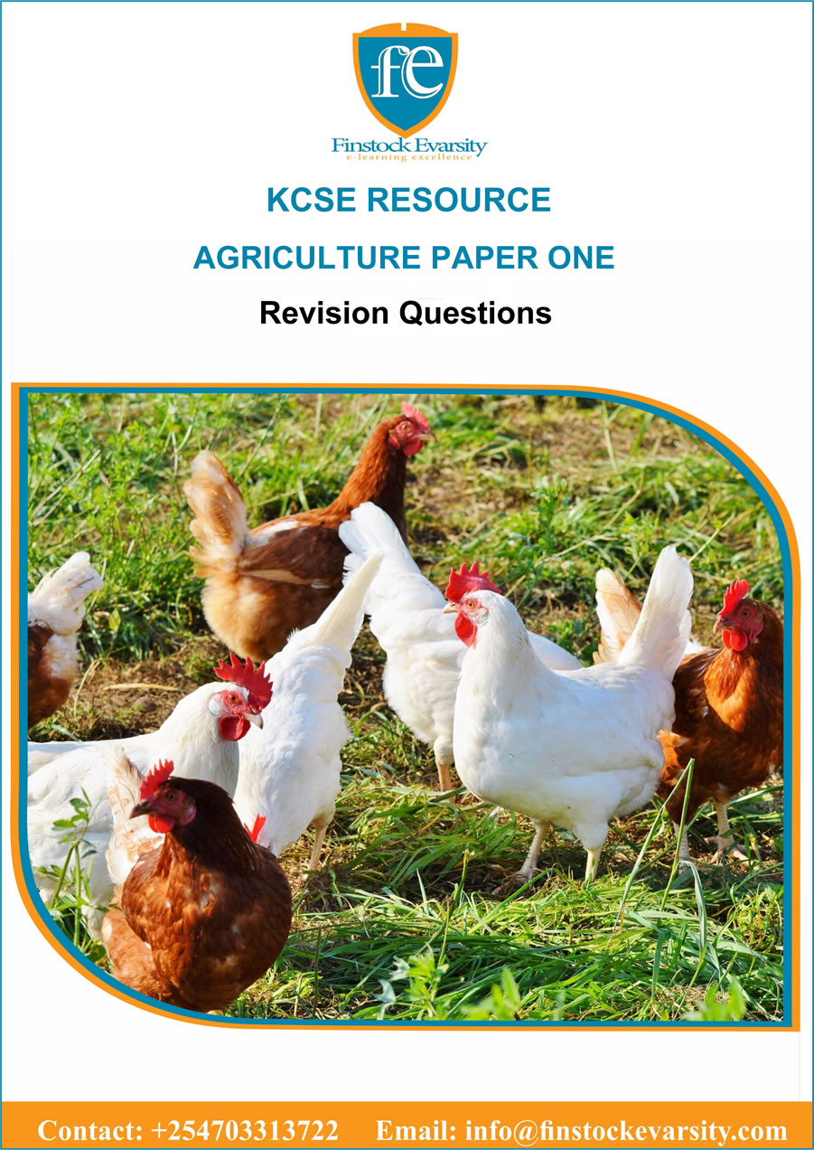 Agriculture Paper One Revision Questions Hard Copy - Finstock Evarsity ...