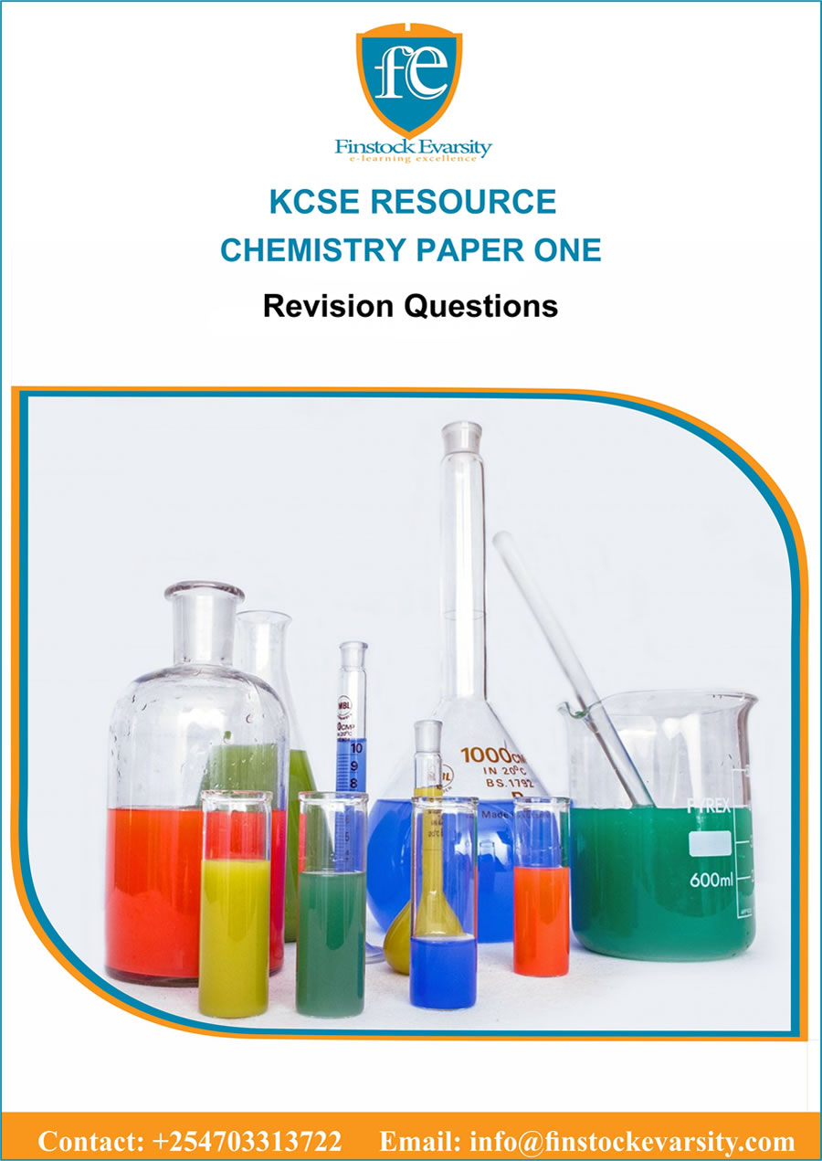 Chemistry Paper One Revision Questions Hard Copy - Finstock Evarsity ...