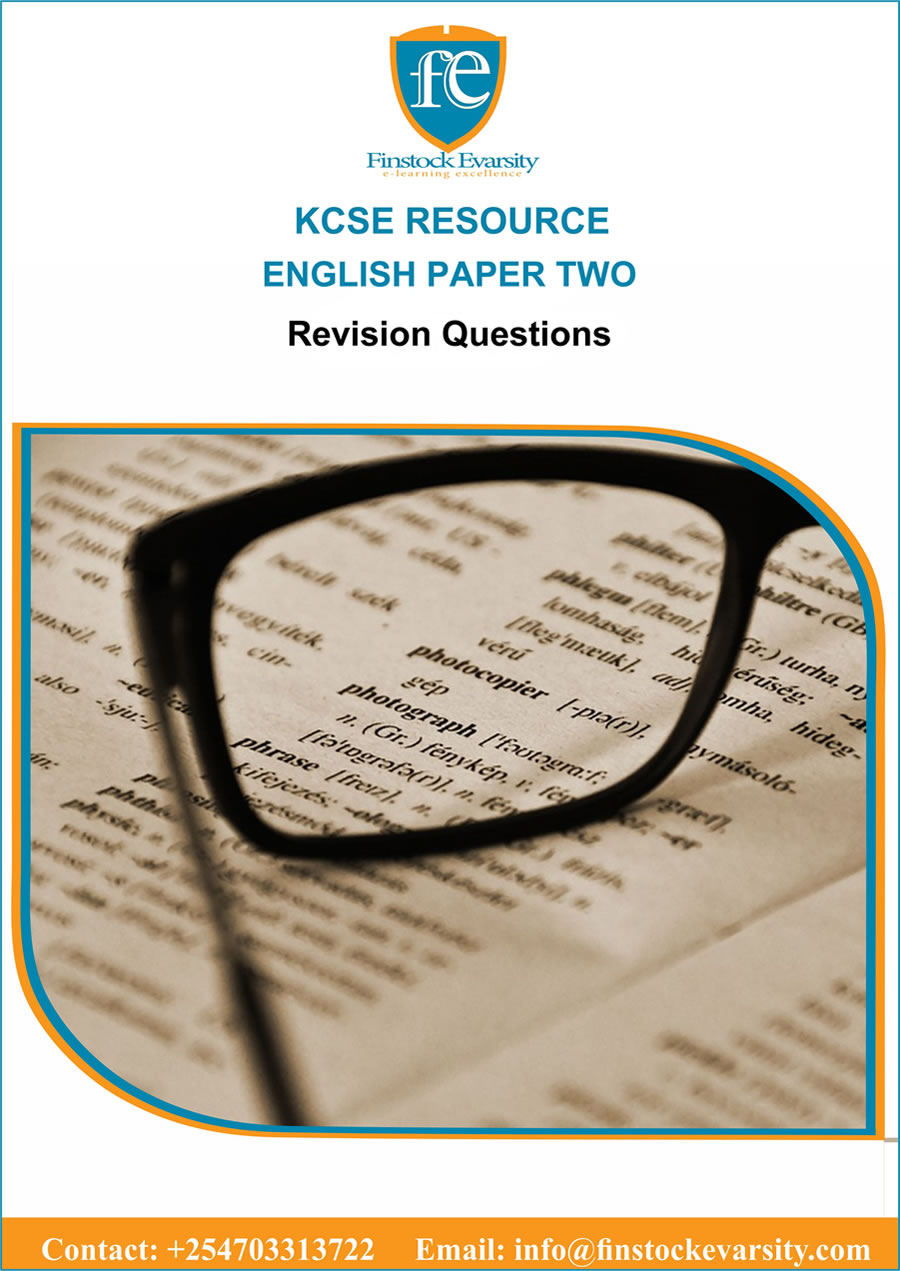 English Paper Two Revision Questions Hard Copy - Finstock Evarsity ...