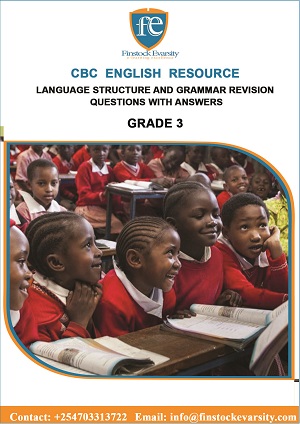 LANGUAGE , STRUCTURE AND GRAMMAR GRADE 3 REVISION QUESTIONS WITH ...