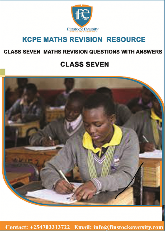 Maths Standard Seven Revison Questions With Answers Set 1 - Finstock ...