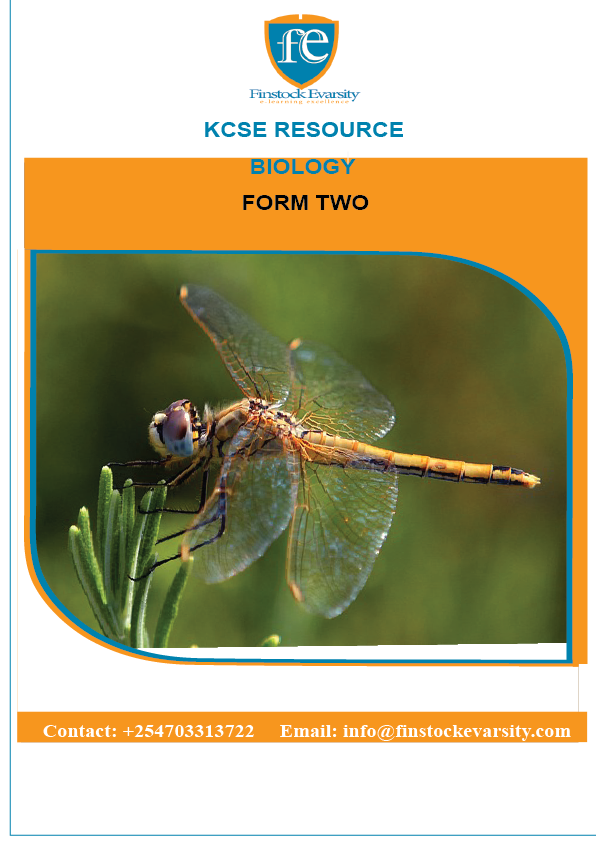 Form 2 Biology Term 2 Set 1 - Finstock Evarsity Resources