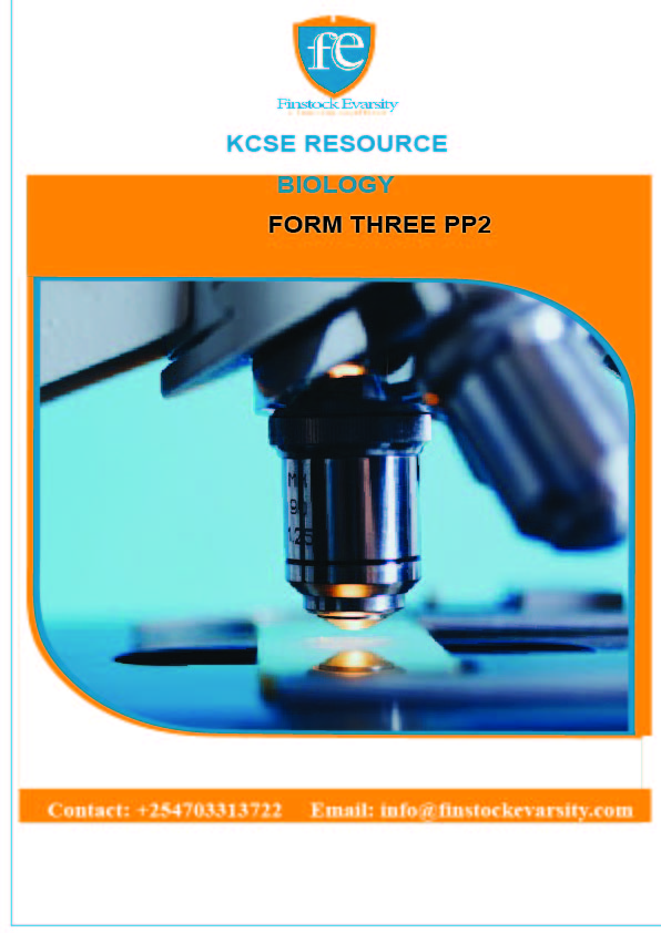 Biology Form 3 Paper 2 -002-2023 Revision Questions and Answers ...