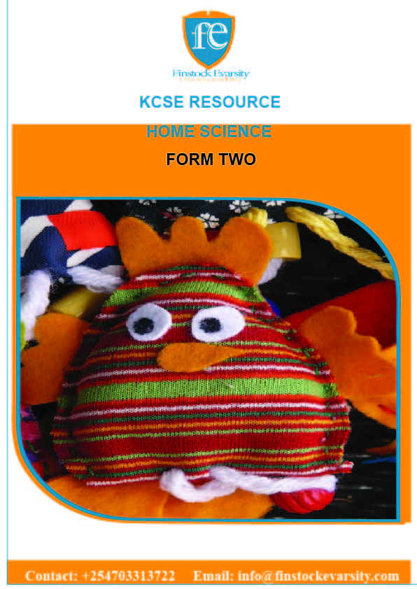 Home Science Form 2 Term 2 - Finstock Evarsity Resources