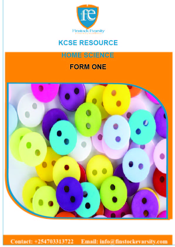 Home Science Form 1 Term 2 - Finstock Evarsity Resources
