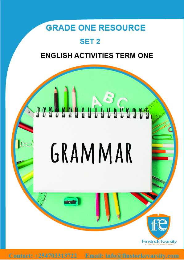 Grade 1 English Activities Set 2 Term One - Finstock Evarsity Resources