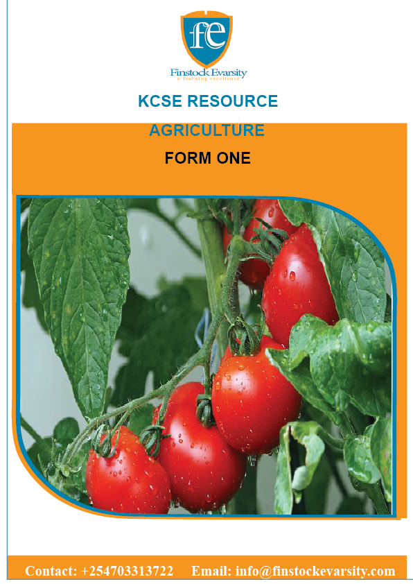 Agriculture Form 1 Term 2 - Finstock Evarsity Resources