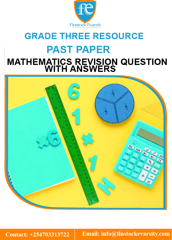 Mathematics Revision Question With Answers Grade 2 Set 1 Finstock Evarsity Resources