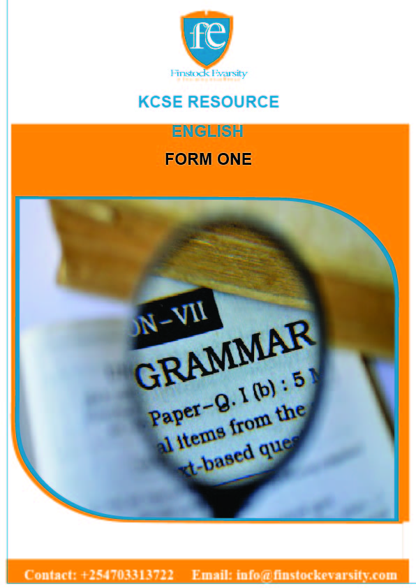 English Form 1 Term 3 - Finstock Evarsity Resources