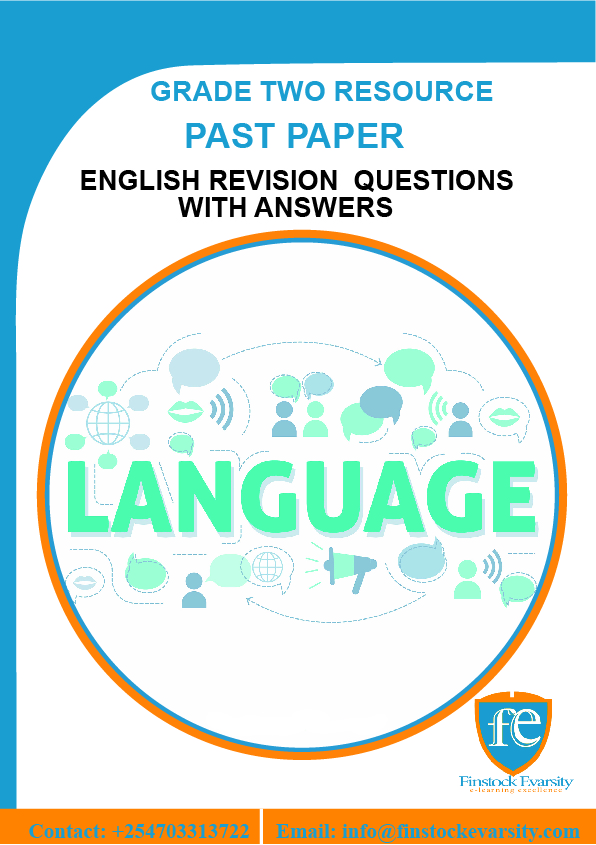 GRADE 2 ENGLISH ACTIVITES REVISION QUESTION WITH ANSWERS Paper 1 ...