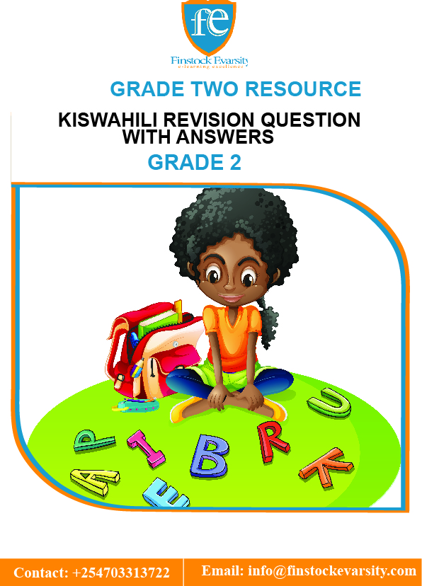 Kiswahili Revision Questions With Answers Grade 2 Set 2 Finstock