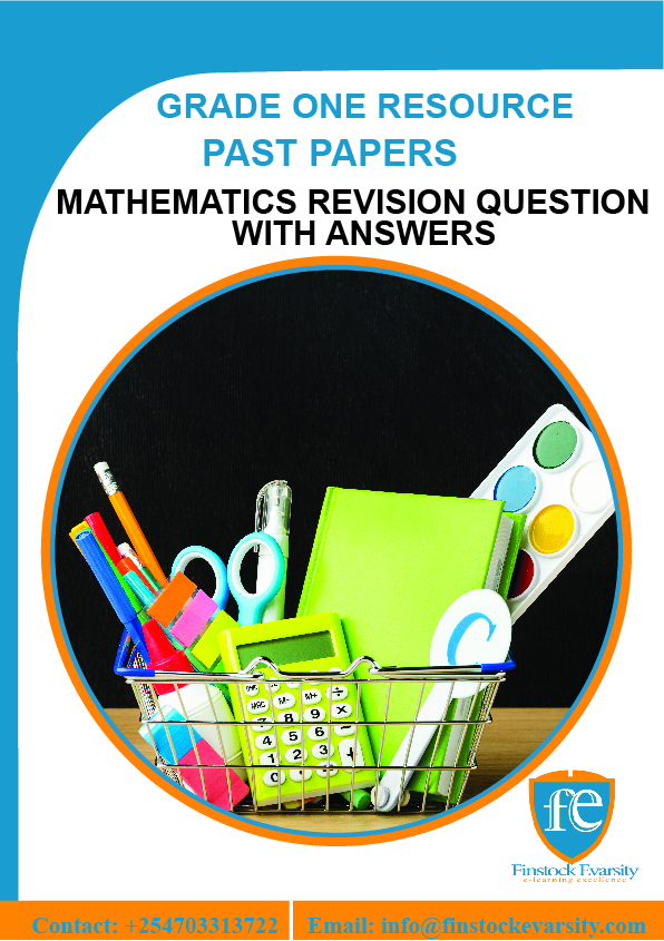 Grade 3 Mathematics Activities Revision Question With Answers Set 1 Finstock Evarsity Resources