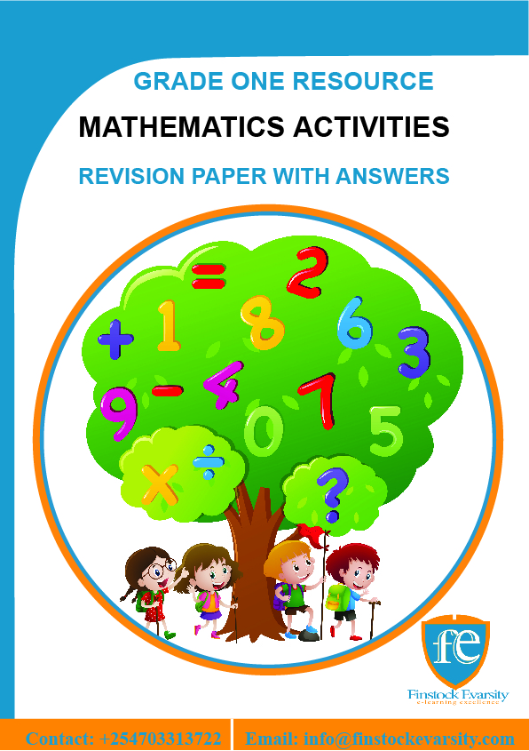 Grade One Mathematics Activities Revison Questions With Answers Set 6 Finstock Evarsity Resources
