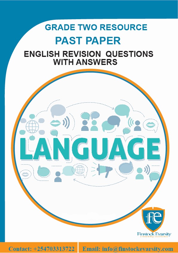 Grade Two English Activities Questions With Answers Set 3 Finstock
